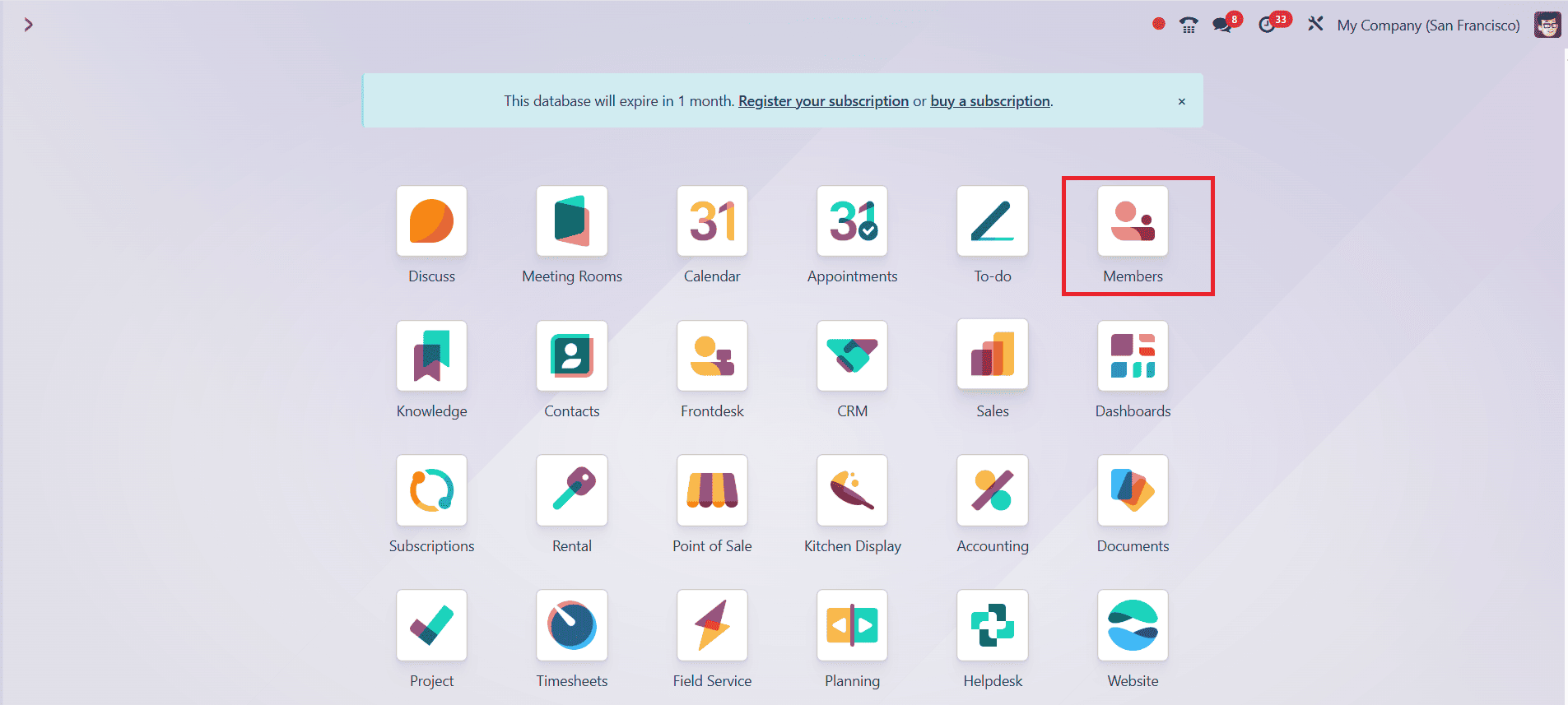 Overview of the Odoo 18 Members Module