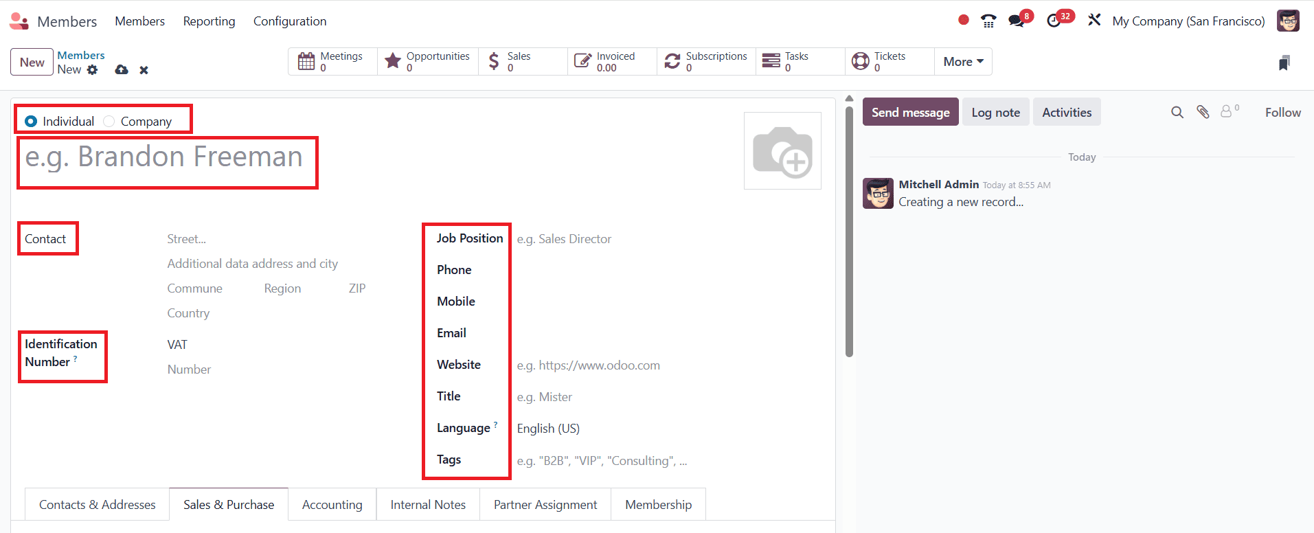 Overview of the Odoo 18 Members Module