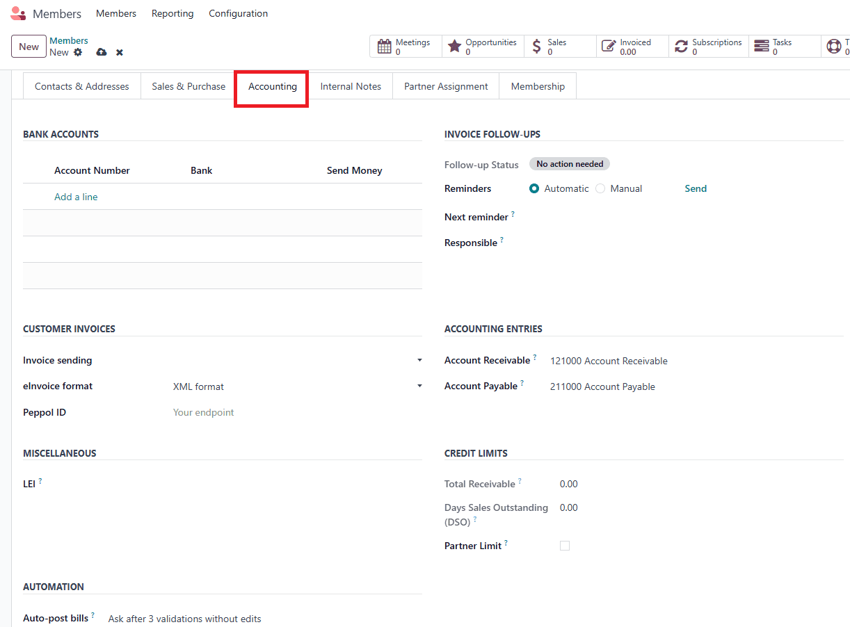 Overview of the Odoo 18 Members Module