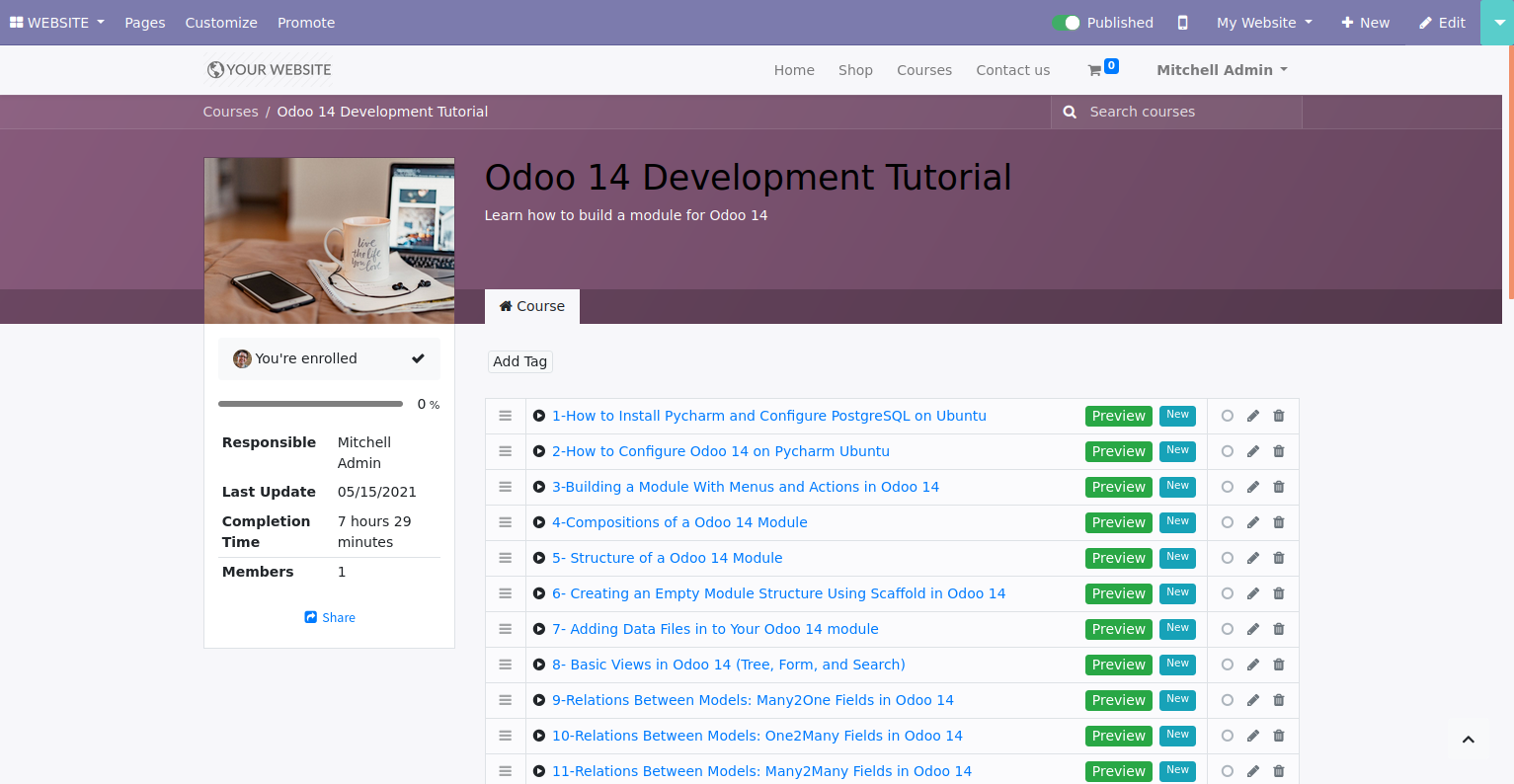 Odoo Development Tutorial - The Best Resource to Learn Odoo Odoo Development Tutorial - The Best Resource to Learn Odoo