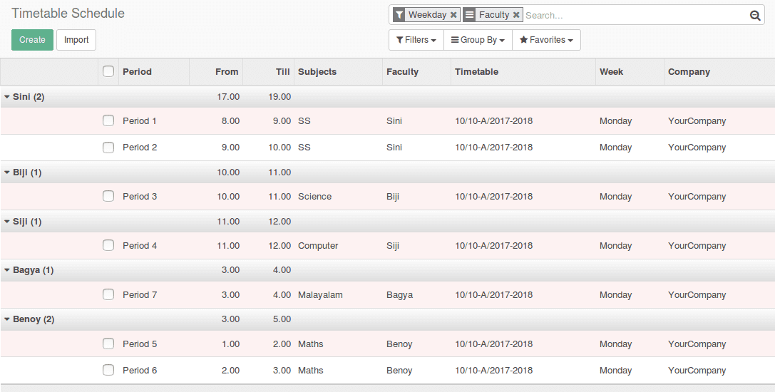 Timetable Management System in Educational ERP Timetable Management System in Educational ERP