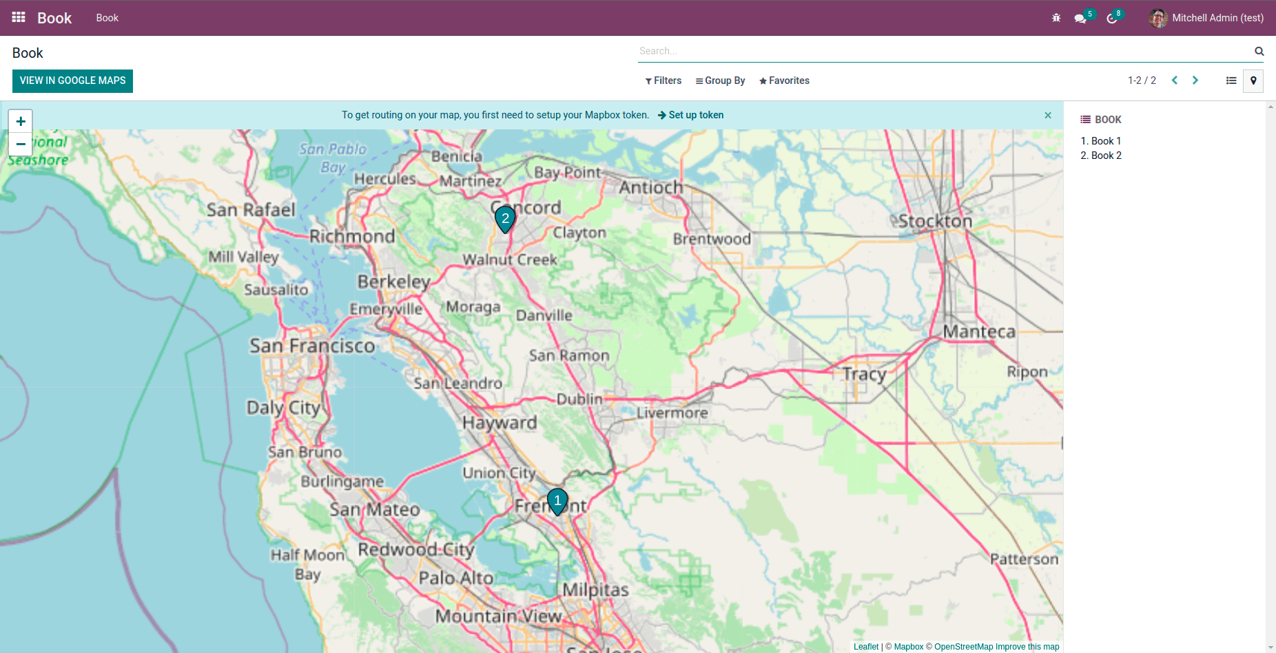 Ch 6 15 Map View Views Odoo 15 Development Book