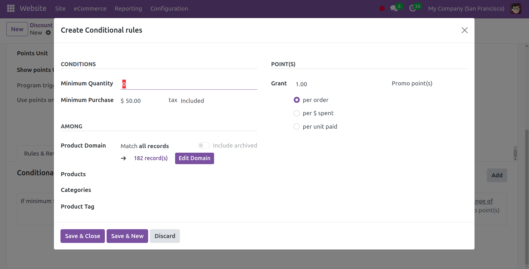 Ecommerce in Odoo 17 | Odoo 17 Community Book