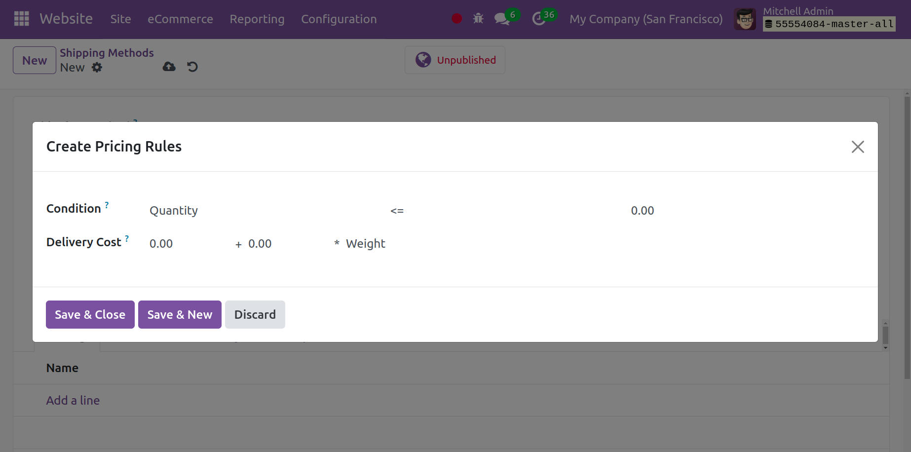Ecommerce in Odoo 17 | Odoo 17 Community Book