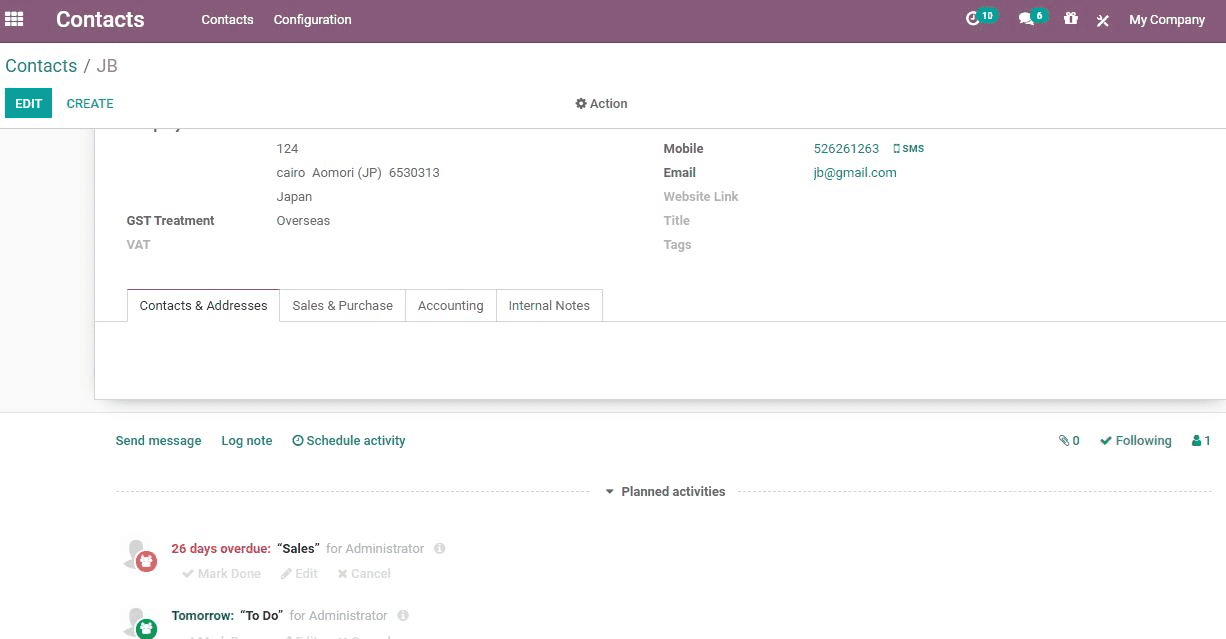 Manage Contacts - Odoo v14 Book | Odoo for Beginners | Cybrosys Manage Contacts - Odoo v14 Book | Odoo for Beginners | Cybrosys