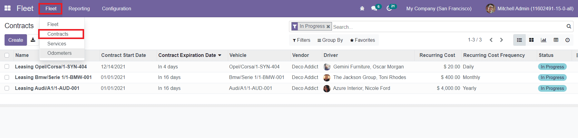 Odoo 15 Fleet Contracts - Odoo v15 Community Edition Book Odoo 15 Fleet Contracts - Odoo v15 Community Edition Book