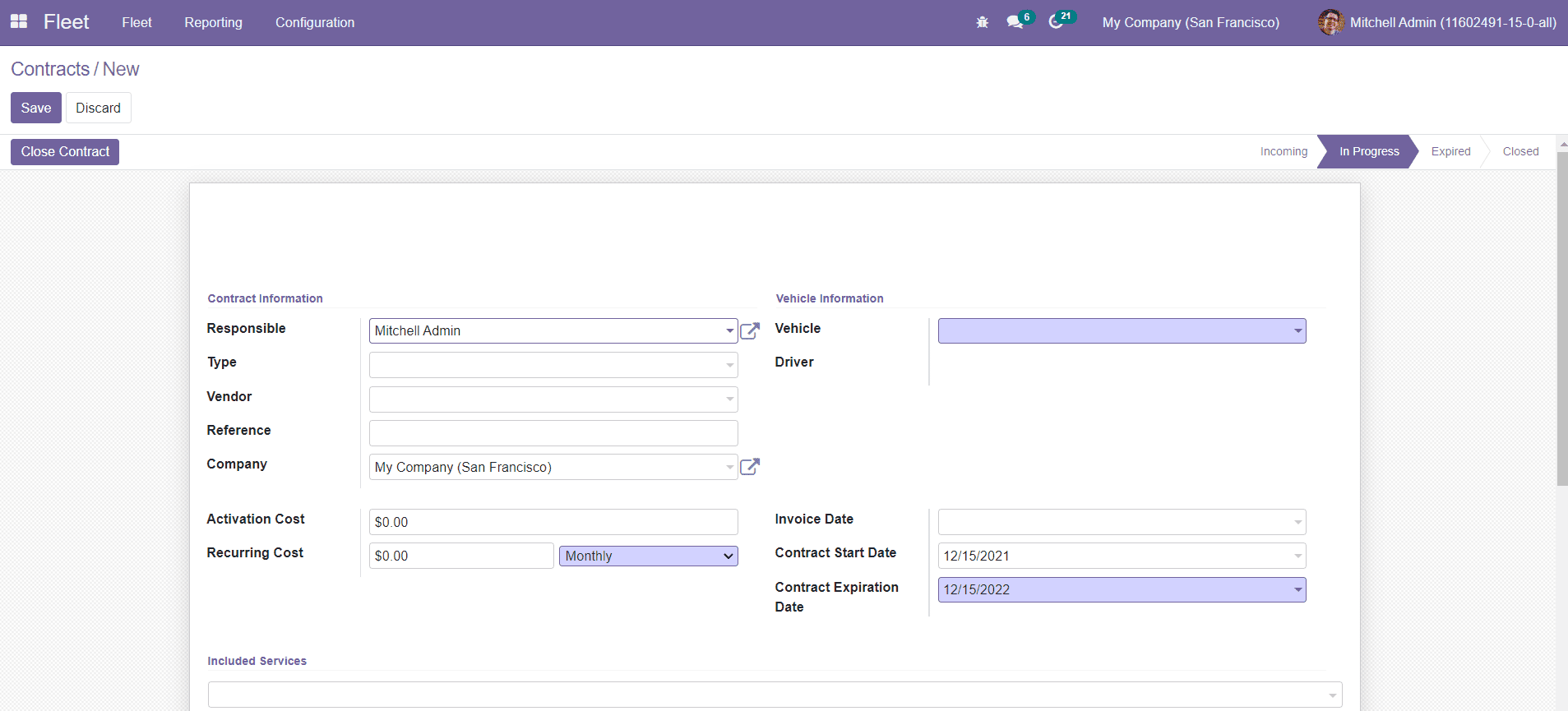 Odoo 15 Fleet Contracts - Odoo v15 Community Edition Book Odoo 15 Fleet Contracts - Odoo v15 Community Edition Book