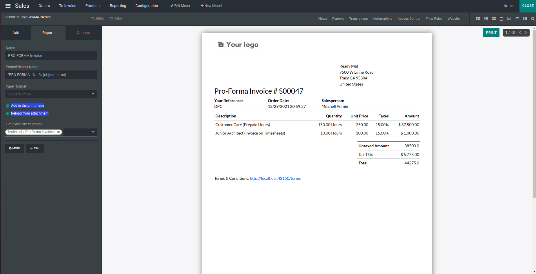 Reports in Odoo 15 Studio - Odoo v15 Enterprise Edition Book Reports in Odoo 15 Studio - Odoo v15 Enterprise Edition Book