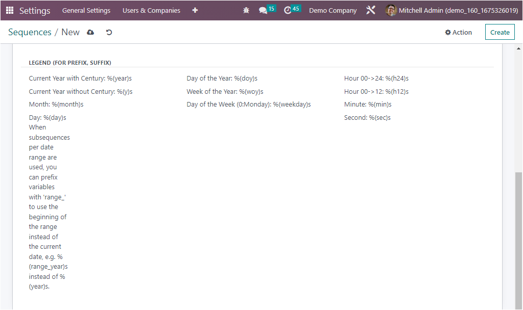 713 Sequence Number Modification Operations Admin Settings Odoo 16 Accounting Book