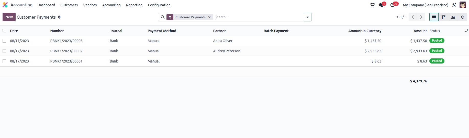 Customer Payments | Odoo 17 Accounting Book Customer Payments | Odoo 17 Accounting Book