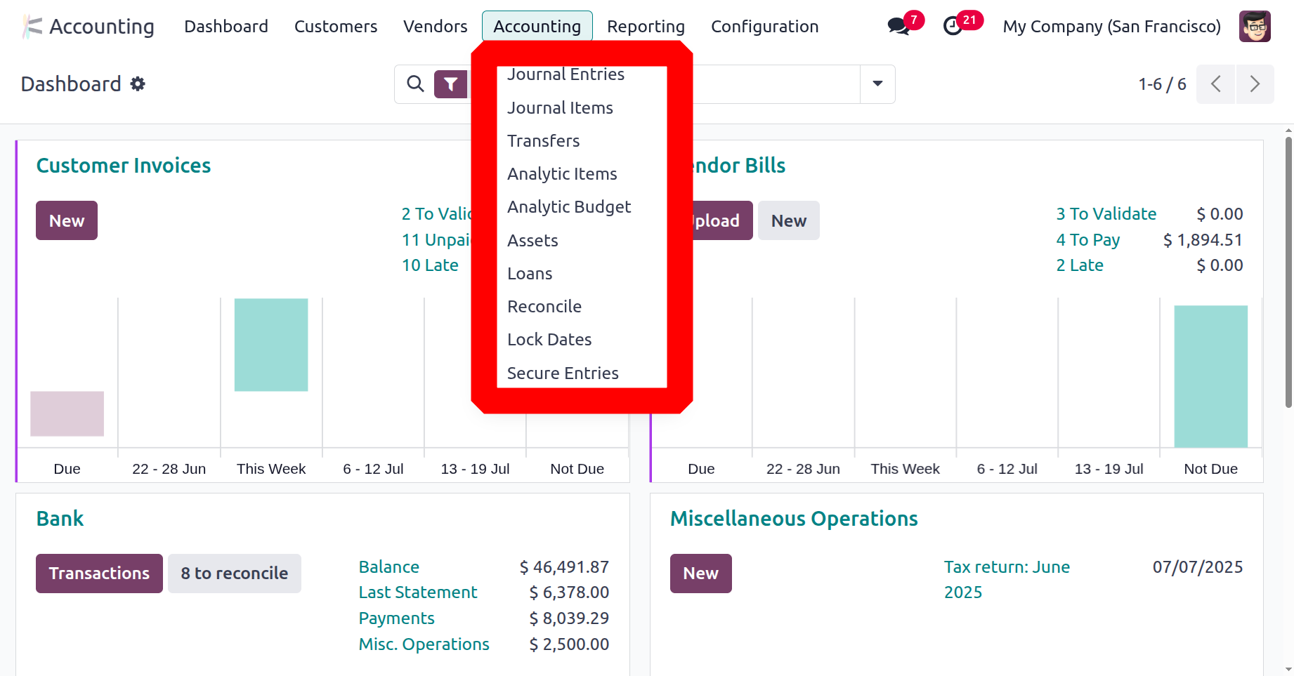 Accounting Management | Odoo v18 Accounting Book
