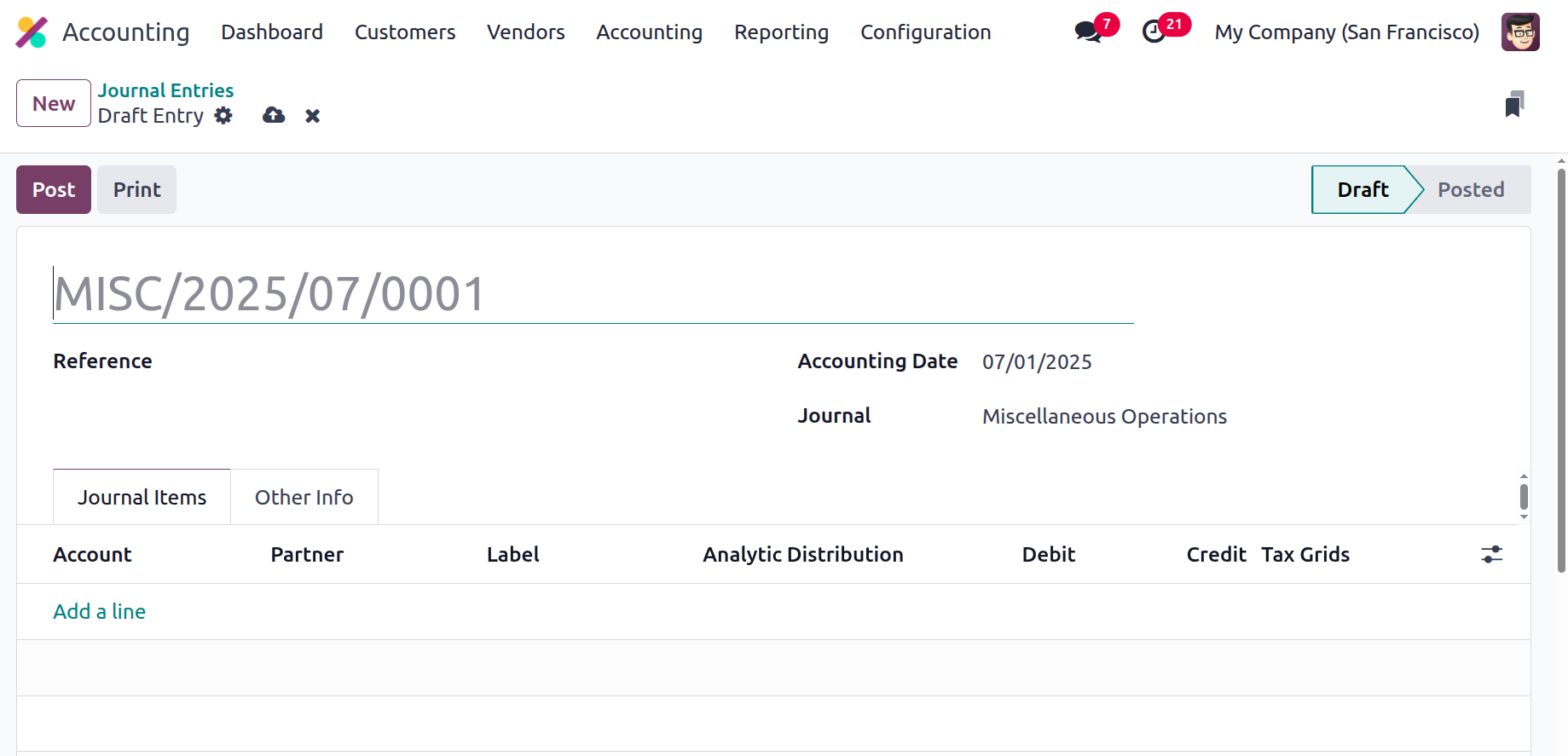 Accounting Management | Odoo v18 Accounting Book