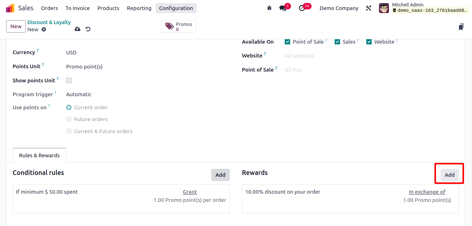Discount, Loyalty, and Gift Card in Odoo 17 Sales | Odoo v17 Enterprise ... Discount, Loyalty, and Gift Card in Odoo 17 Sales | Odoo v17 Enterprise ...