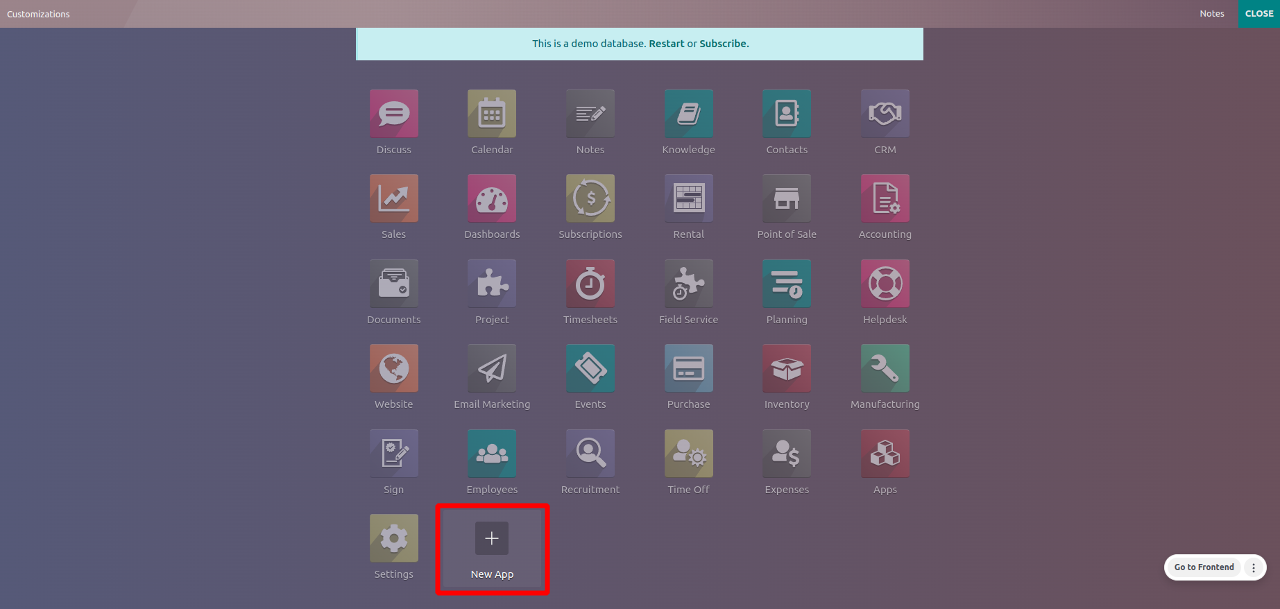 Creating a new app | Odoo 16 Studio Book