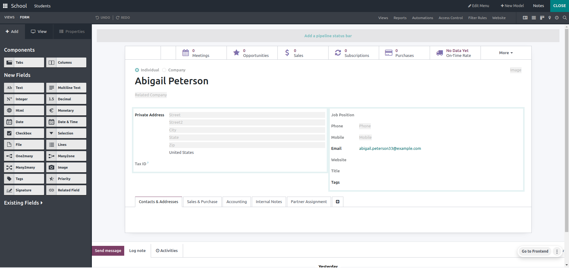 Creating a new app | Odoo 16 Studio Book