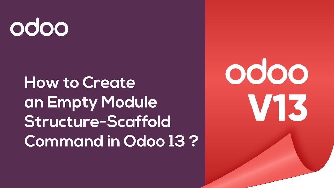 Empty Module Structure Scaffold Command In Odoo 13 Odoo Tutorials
