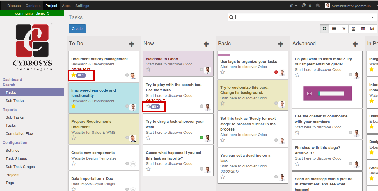 Sub-Tasks in Project | Odoo apps